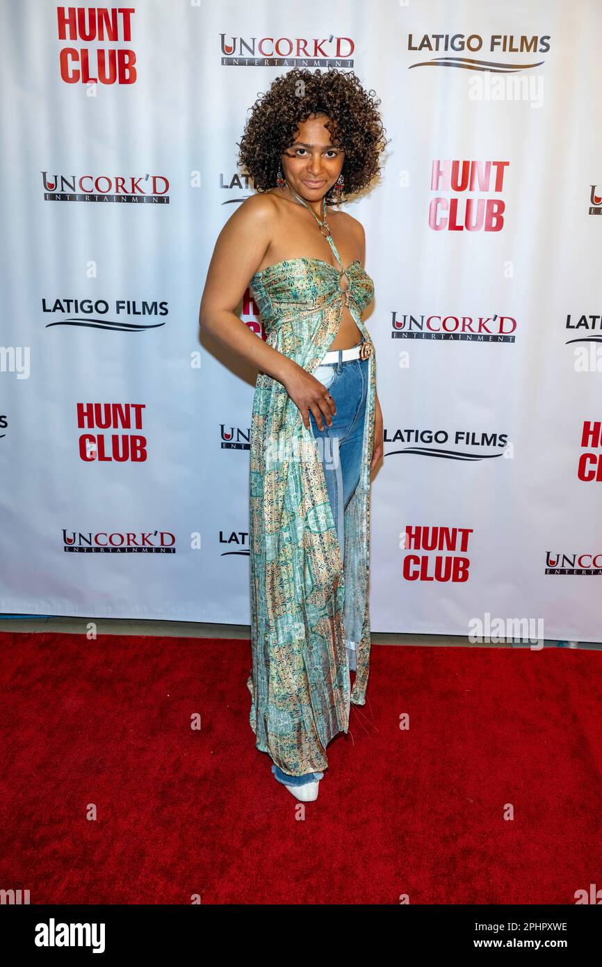 Actress/Singer Montana attends World Premiere of Latigo Films "Hunt ...