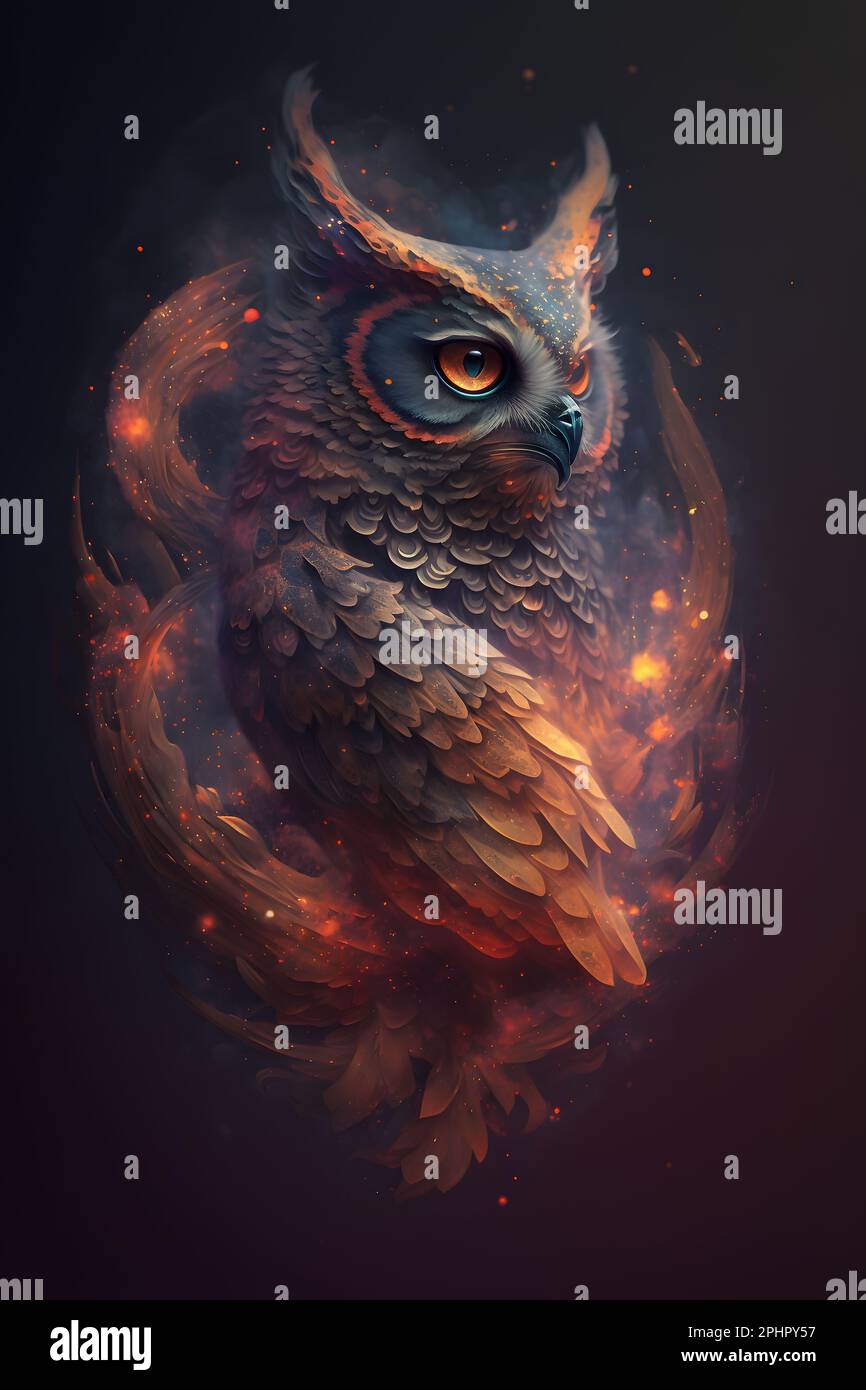 Magical owl hi-res stock photography and images - Alamy