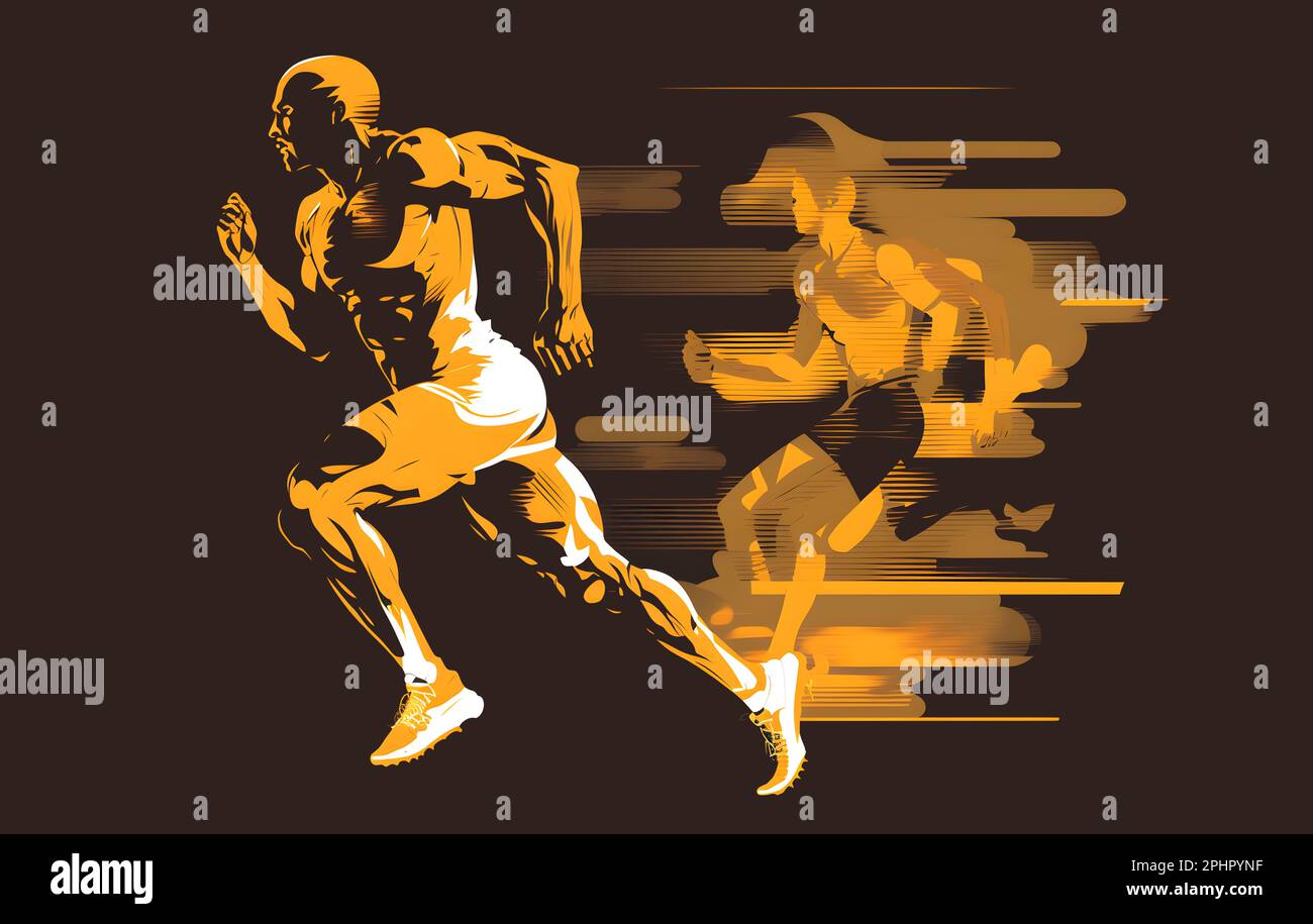 Runner logo hi-res stock photography and images - Alamy