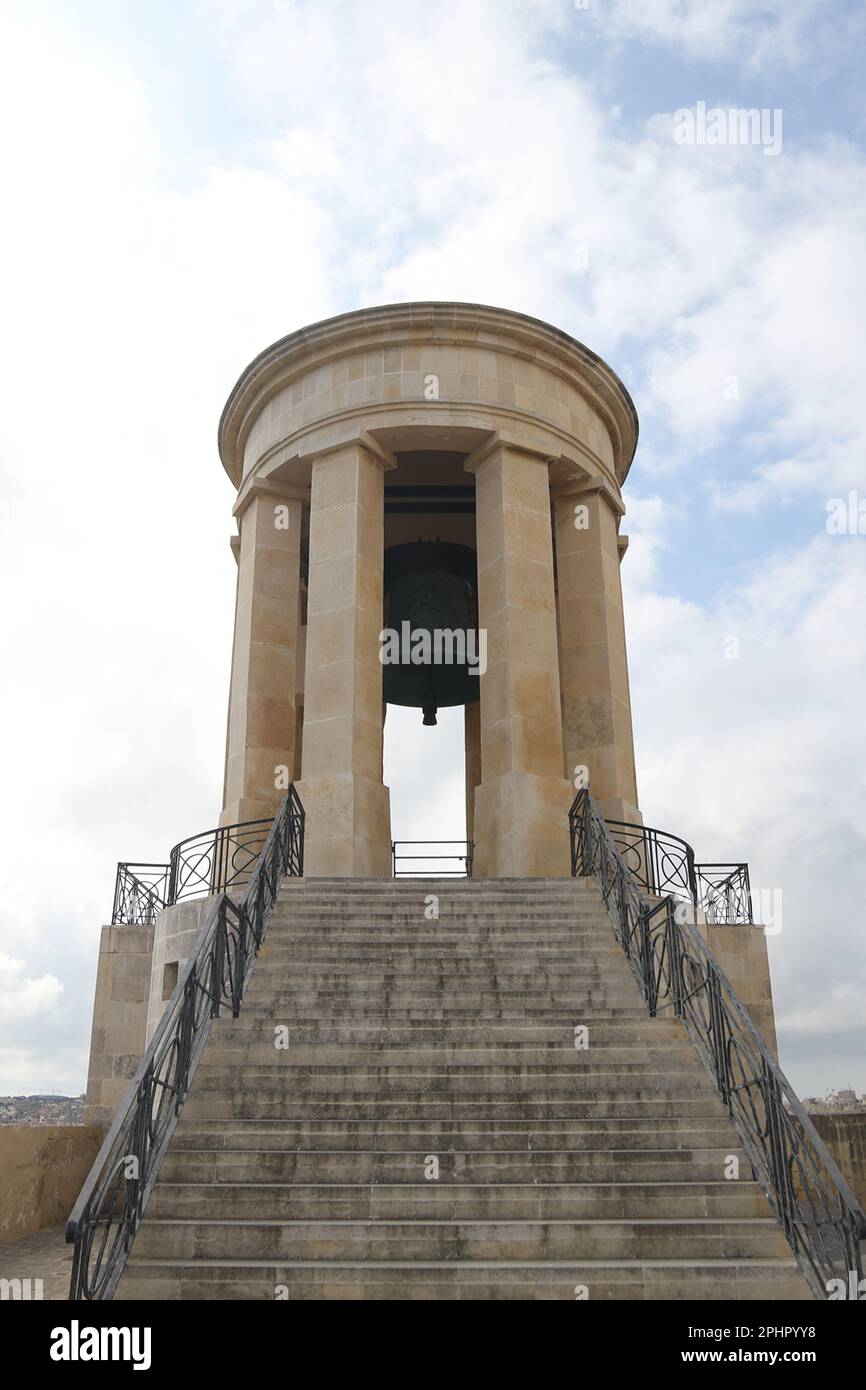 Siege Bell War Memorial - Valletta. Perched above the Grand Harbour ...