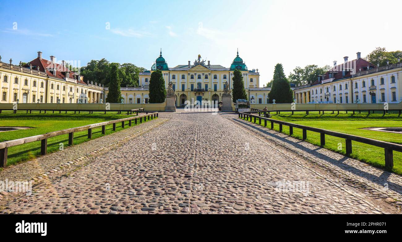 Historic rokoko style Branicki Palace in Bialystok, Poland Stock Photo ...