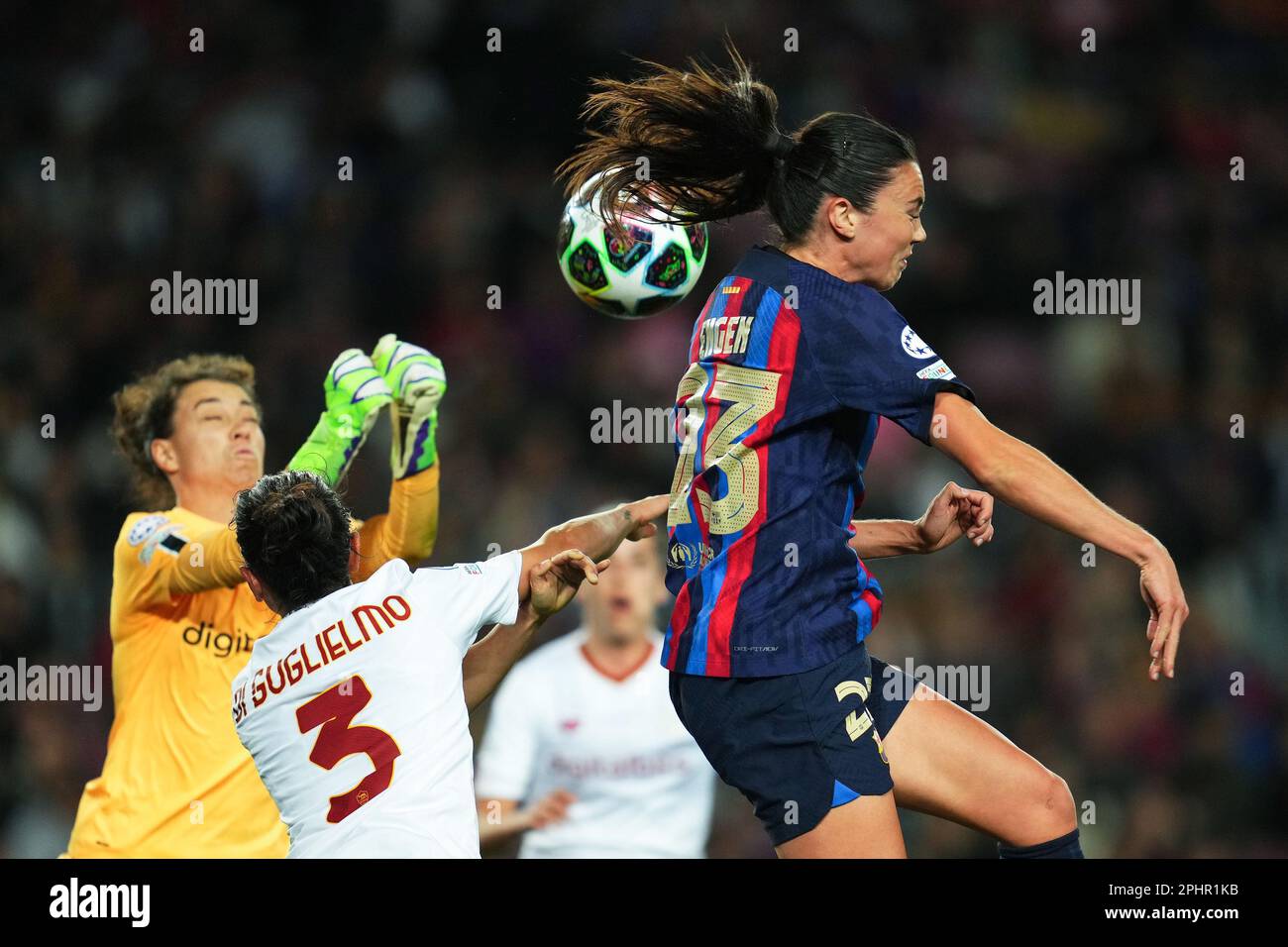 Ingrid Engen of FC Barcelona during the UEFA Womens Champions League ...