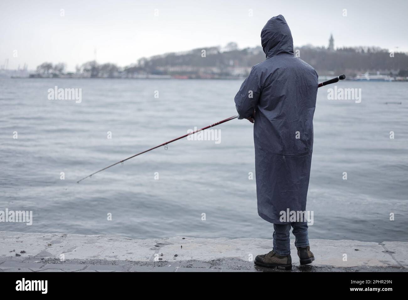 Istanbul, Istanbul, Turkey. 29th Mar, 2023. fishermen wearing their ...