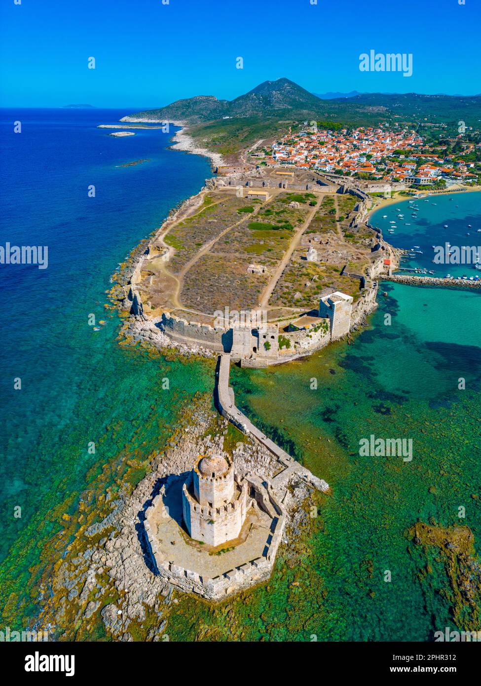 Methoni castle aerial hi-res stock photography and images - Alamy