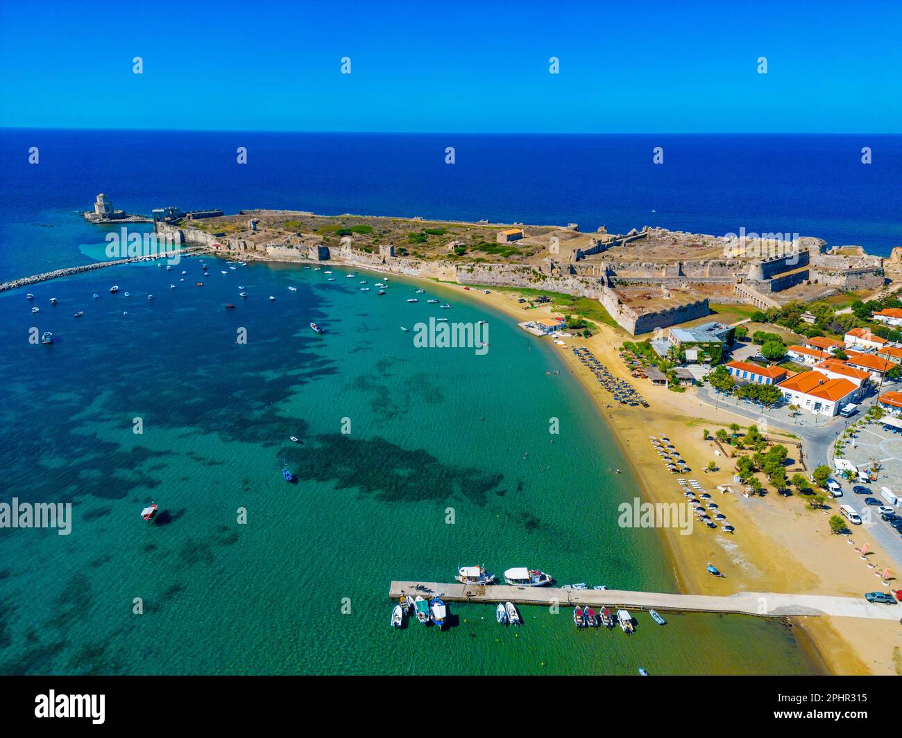 Methoni village hi-res stock photography and images - Alamy