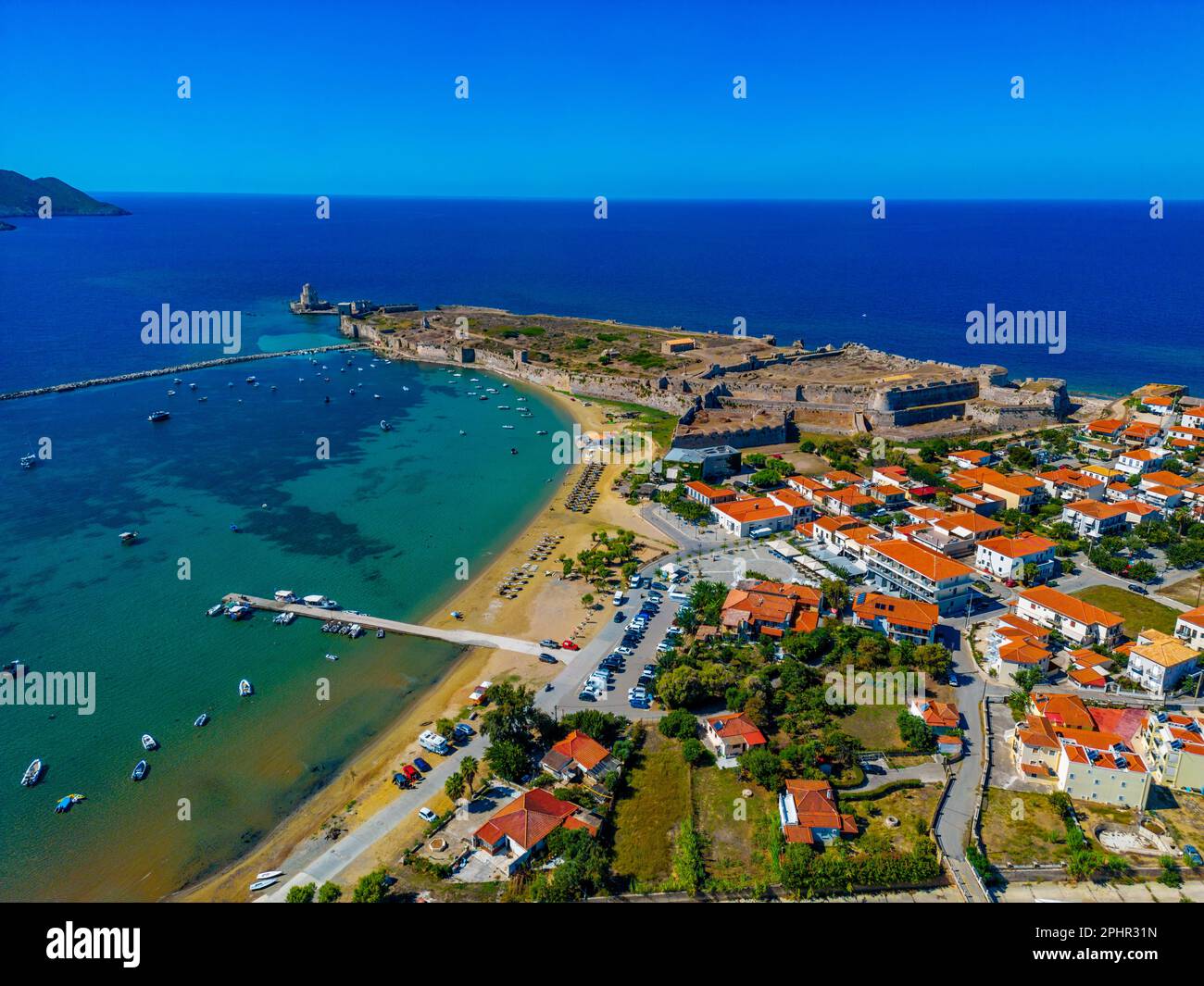 Methoni village hi-res stock photography and images - Alamy