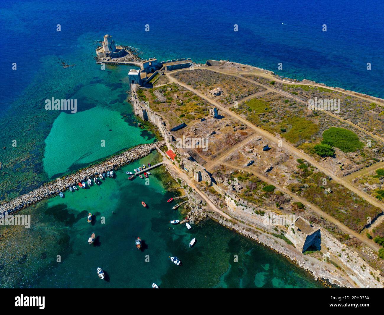 Methoni castle aerial hi-res stock photography and images - Alamy
