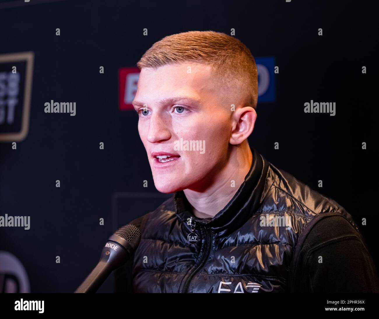 LONDON, UNITED KINGDOM. 29th Mar, 2023. Campbell Hatton during Joshua ...