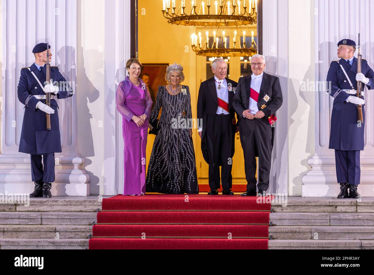 Berlin, Germany. 29th Mar, 2023. King Charles III (2nd from right) and ...