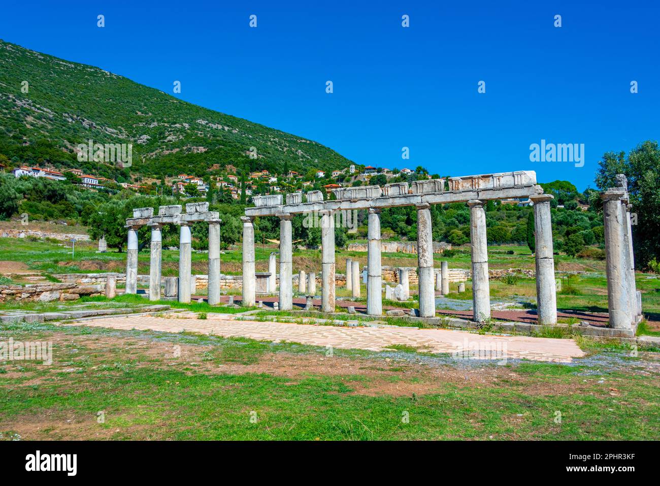 Historical market of Archaeological Site of Ancient Messini in Greece ...