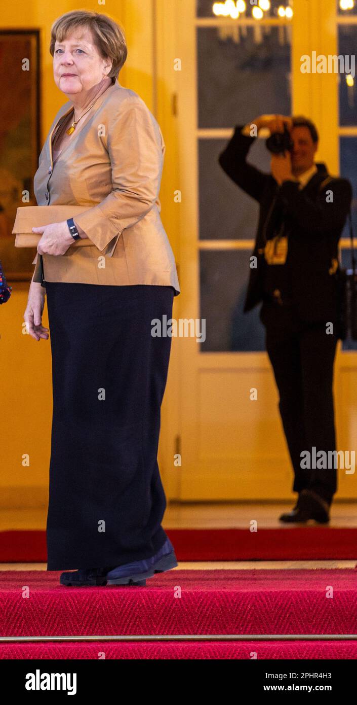 Berlin, Germany. 29th Mar, 2023. Former German Chancellor Angela Merkel ...