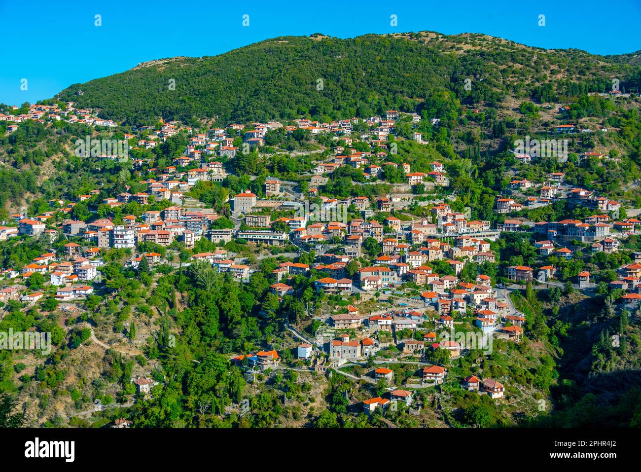 Panorama view of Dimitsana village at Greece Stock Photo - Alamy