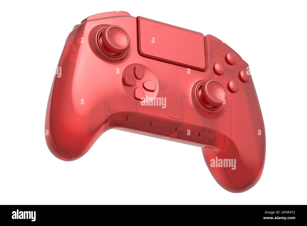 Realistic video game joystick in trendy style glassmorphism or frosted ...