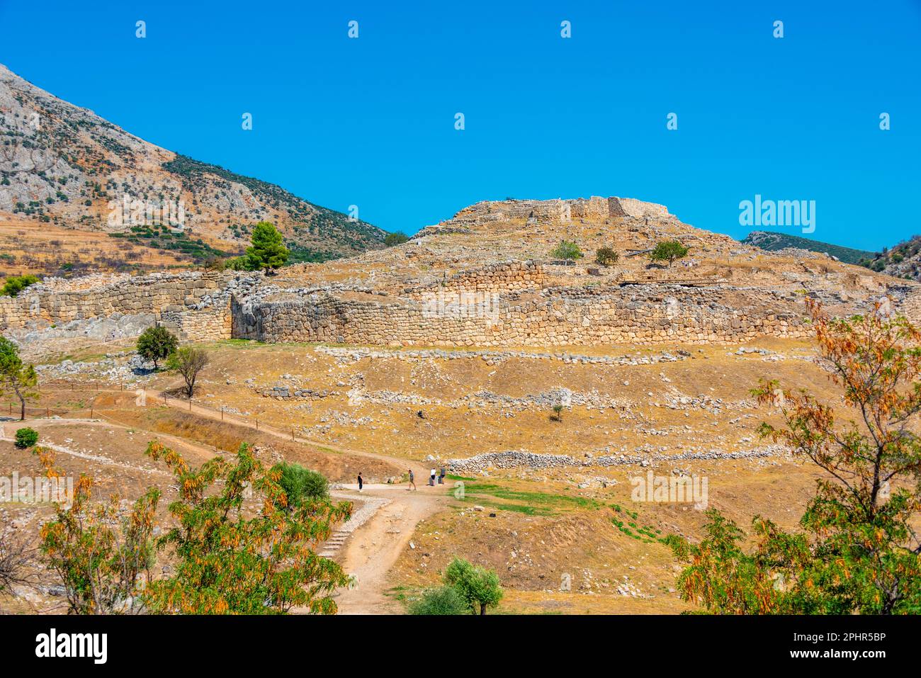 Archaeological site of Mycenae in Greece Stock Photo - Alamy