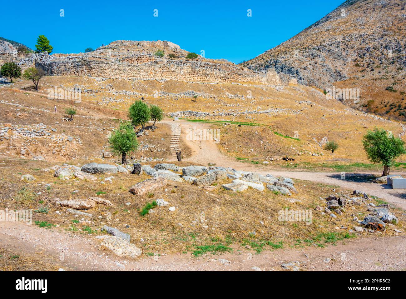 Archaeological site of Mycenae in Greece Stock Photo - Alamy