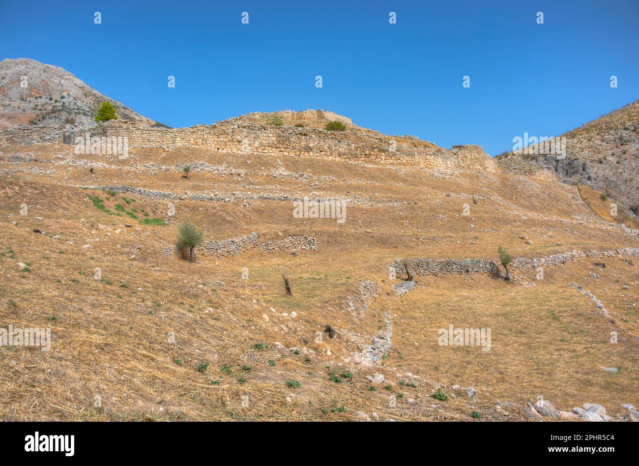 Archaeological site of Mycenae in Greece Stock Photo - Alamy