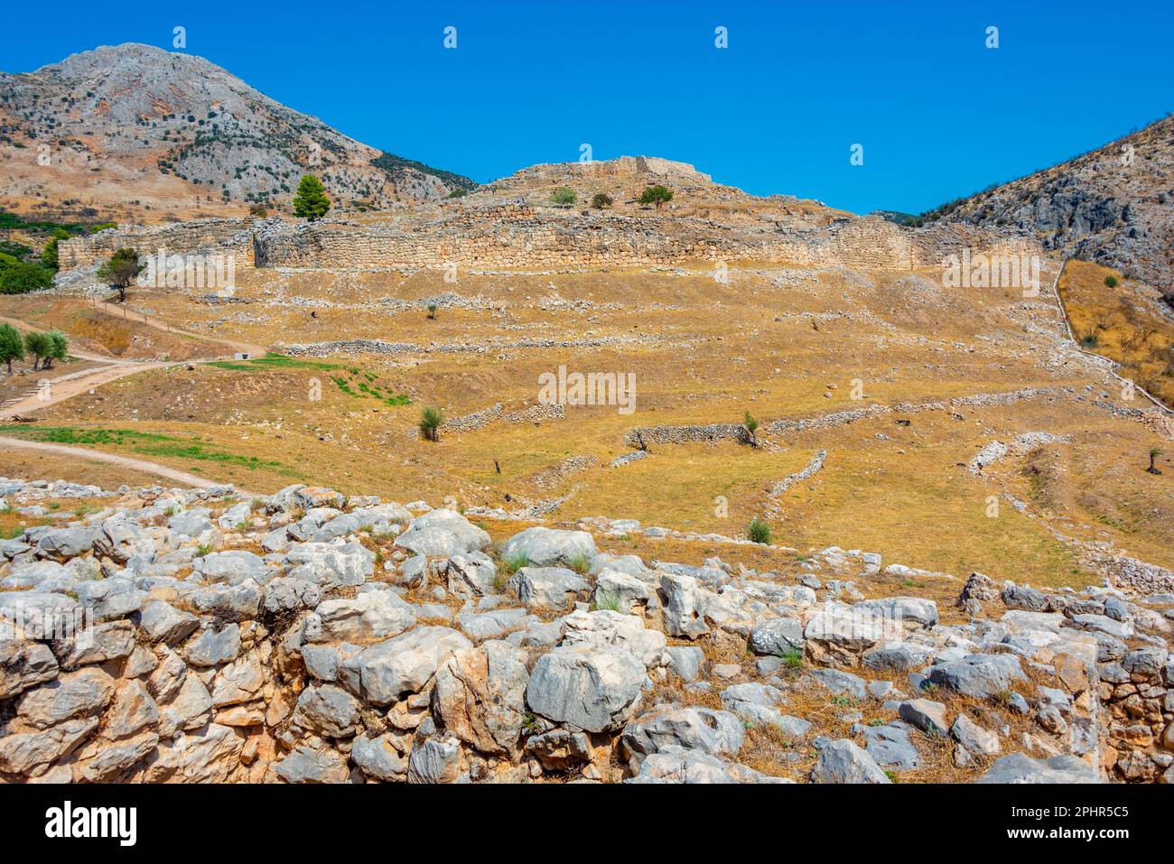 Archaeological site of Mycenae in Greece Stock Photo - Alamy