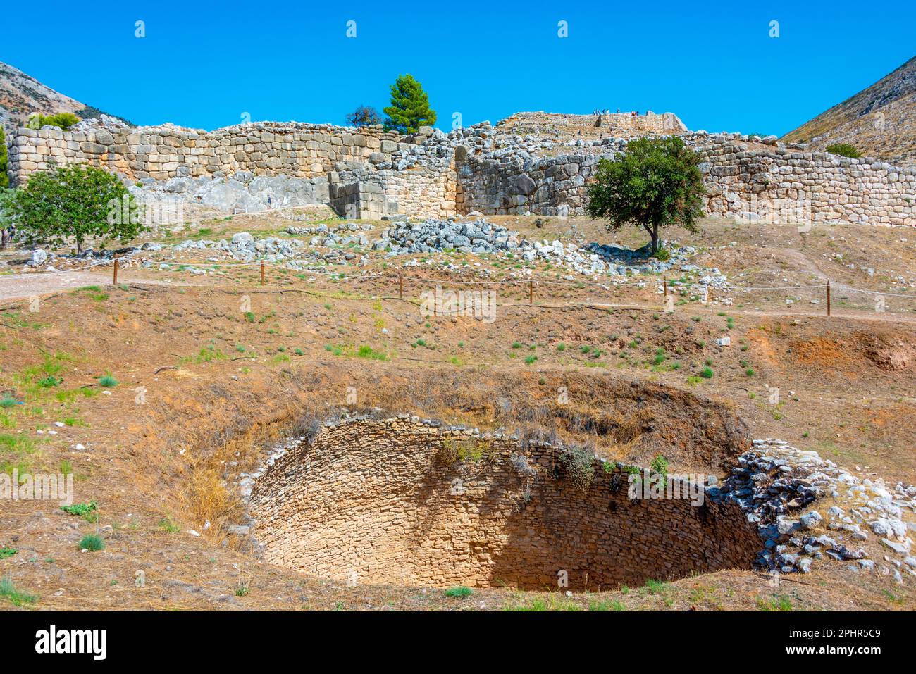 Archaeological site of Mycenae in Greece Stock Photo - Alamy