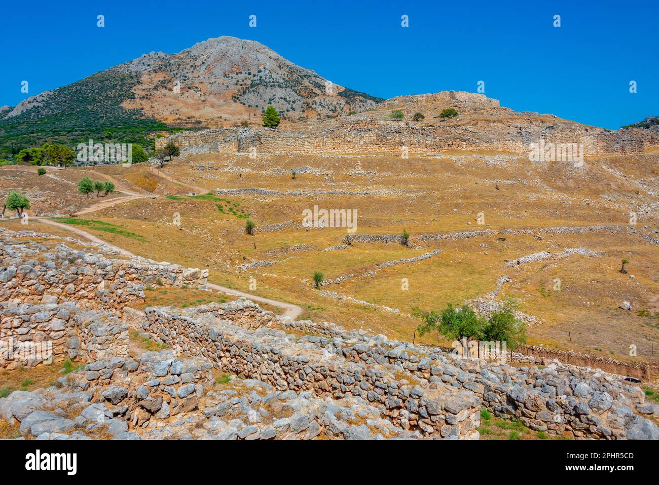 Archaeological site of Mycenae in Greece Stock Photo - Alamy