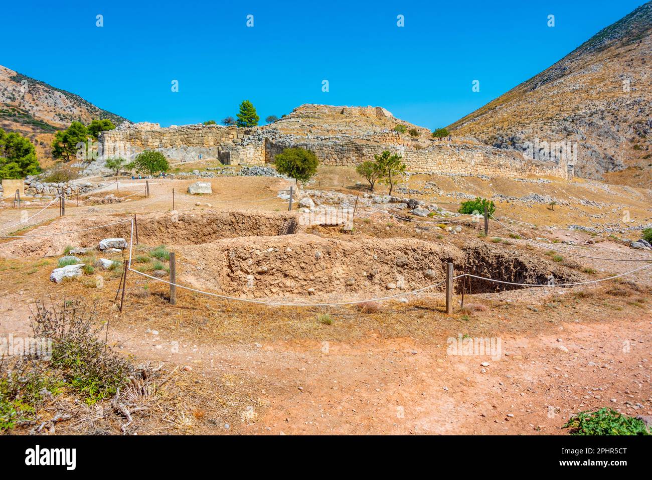 Archaeological site of Mycenae in Greece Stock Photo - Alamy