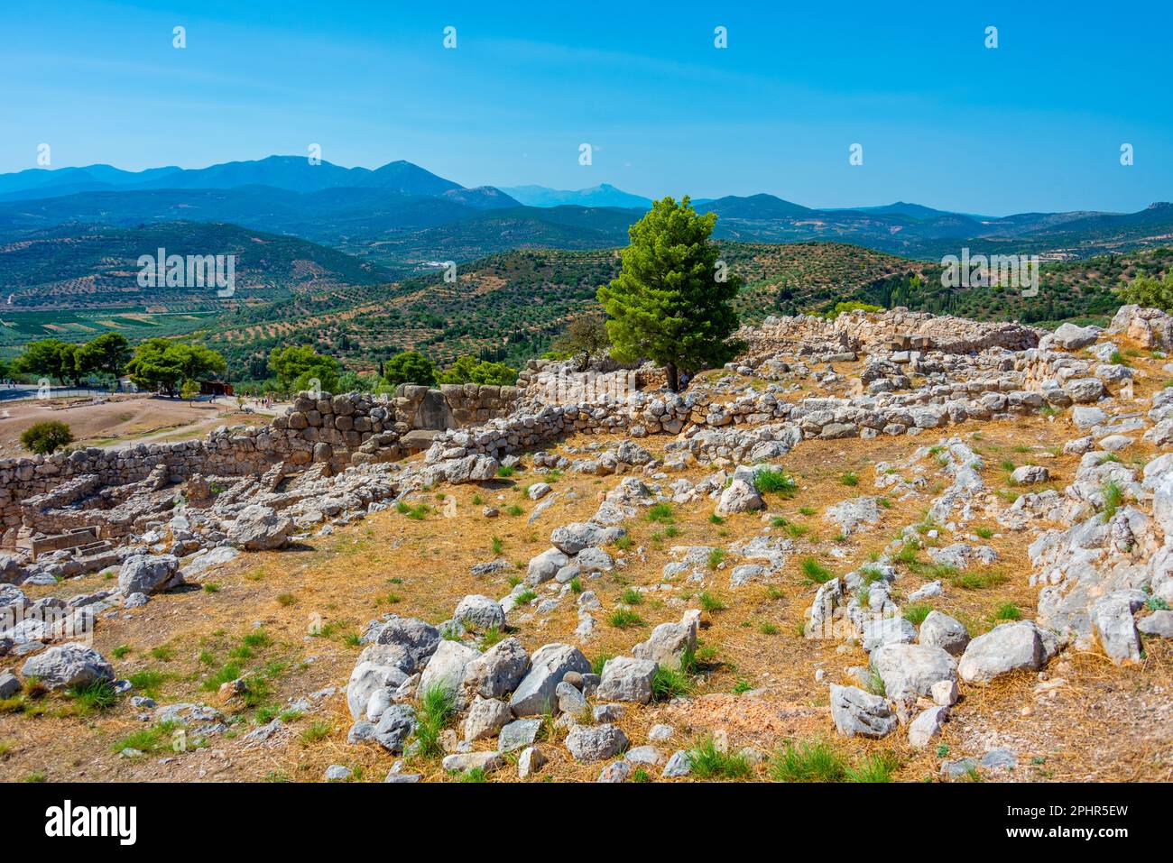 Archaeological site of Mycenae in Greece Stock Photo - Alamy