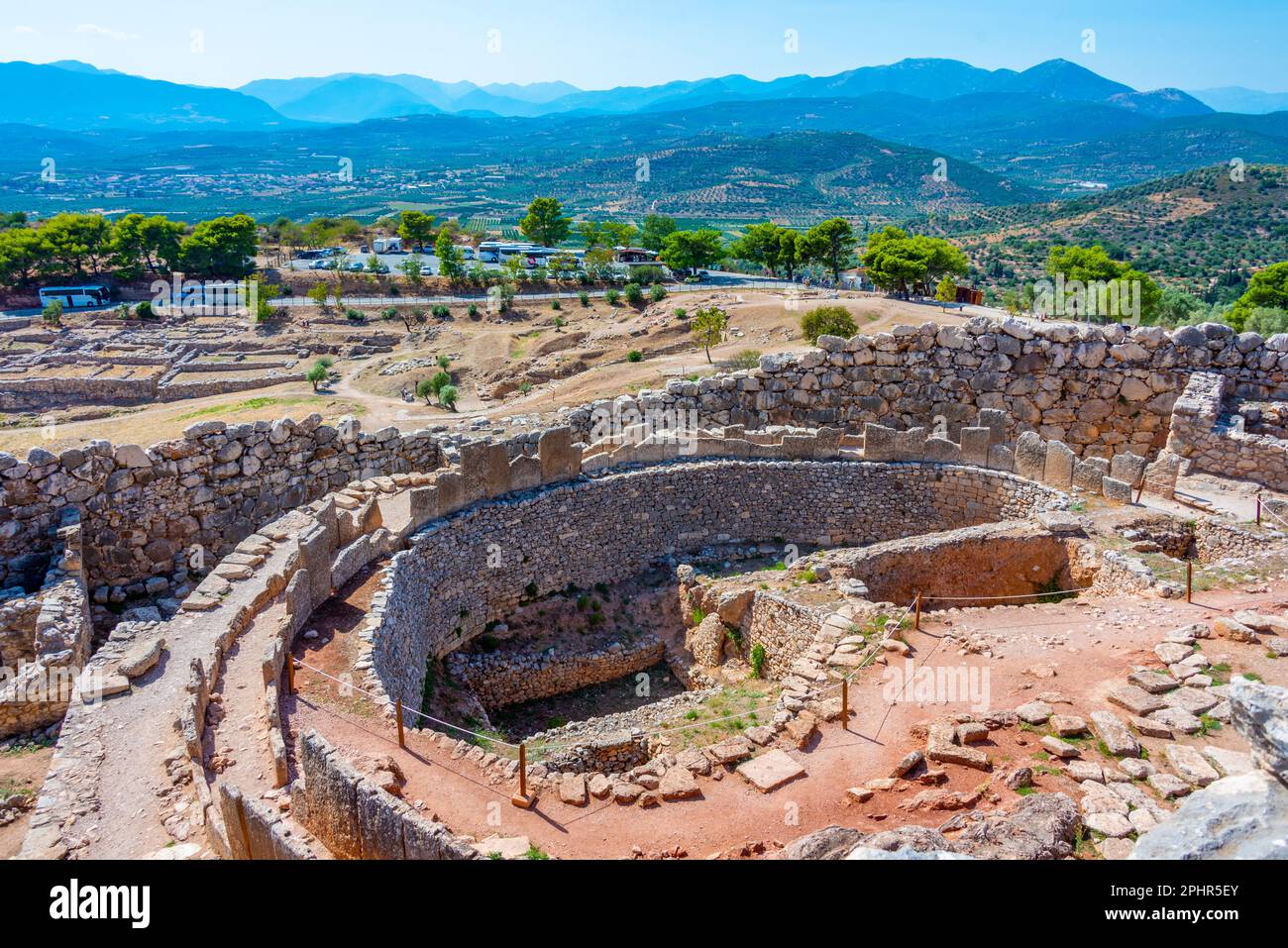 Archaeological site of Mycenae in Greece Stock Photo - Alamy