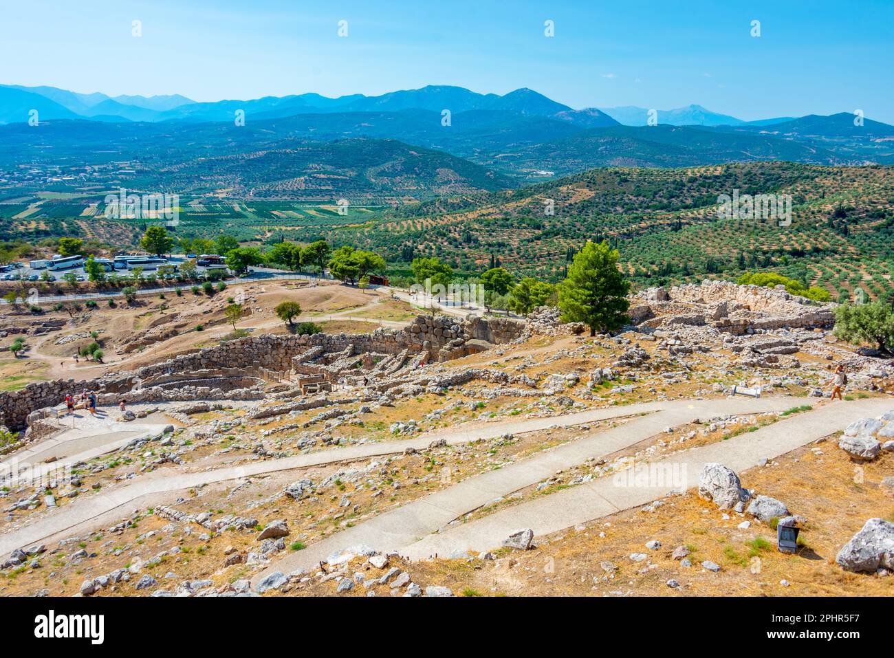 Archaeological site of Mycenae in Greece Stock Photo - Alamy