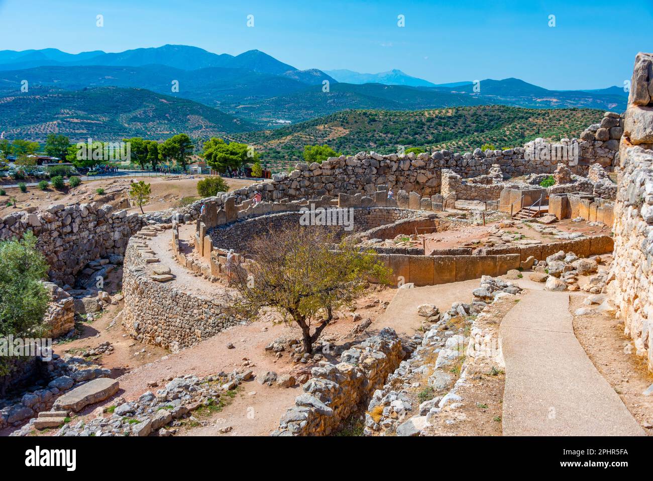 Archaeological site of Mycenae in Greece Stock Photo - Alamy