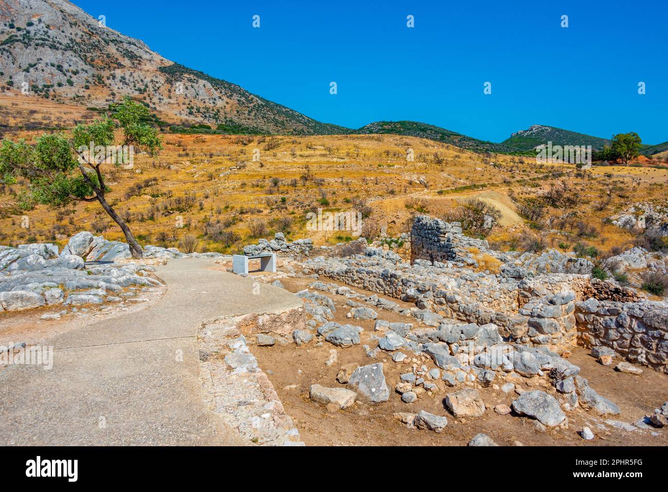 Archaeological site of Mycenae in Greece Stock Photo - Alamy
