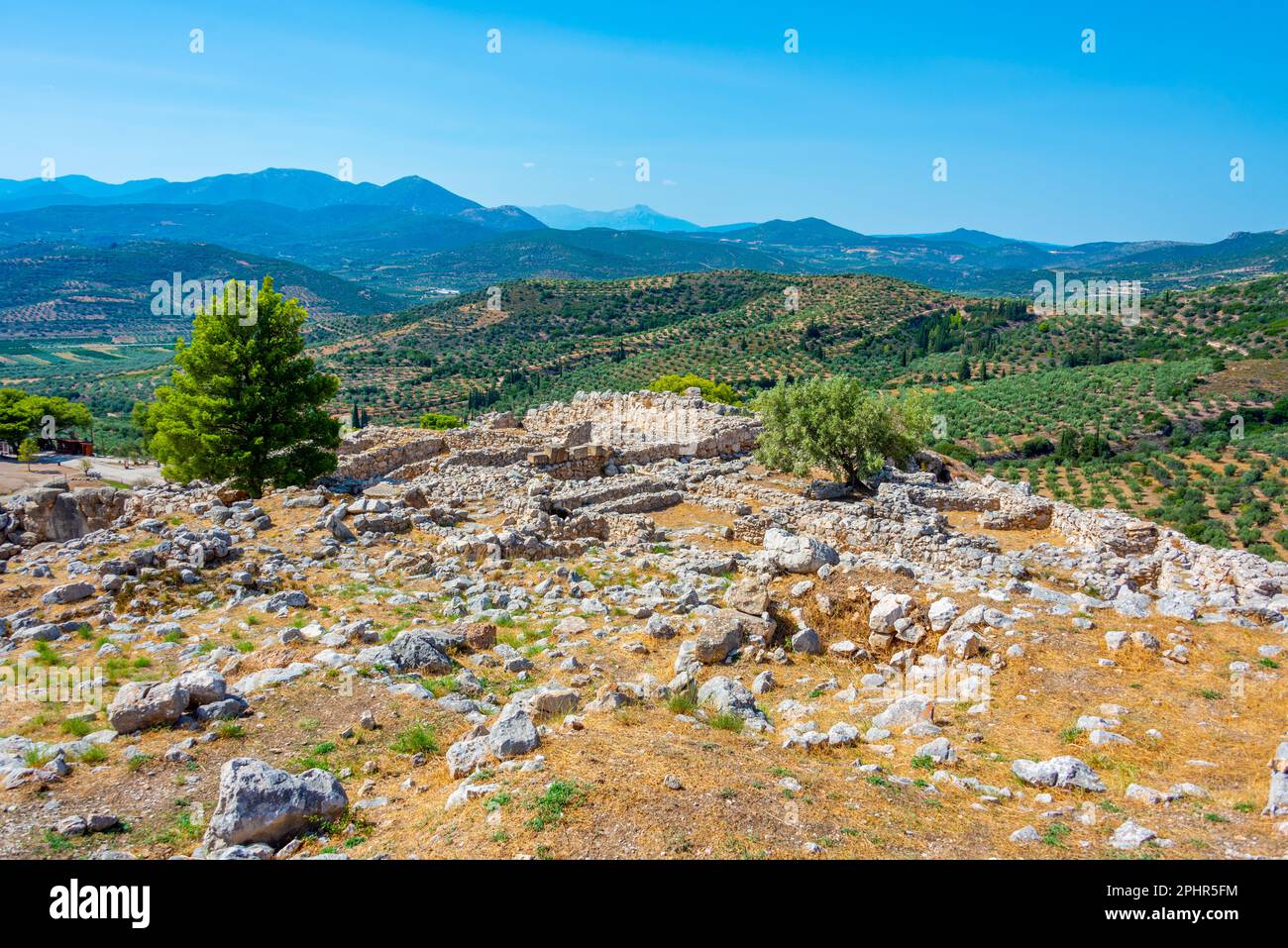 Archaeological site of Mycenae in Greece Stock Photo - Alamy