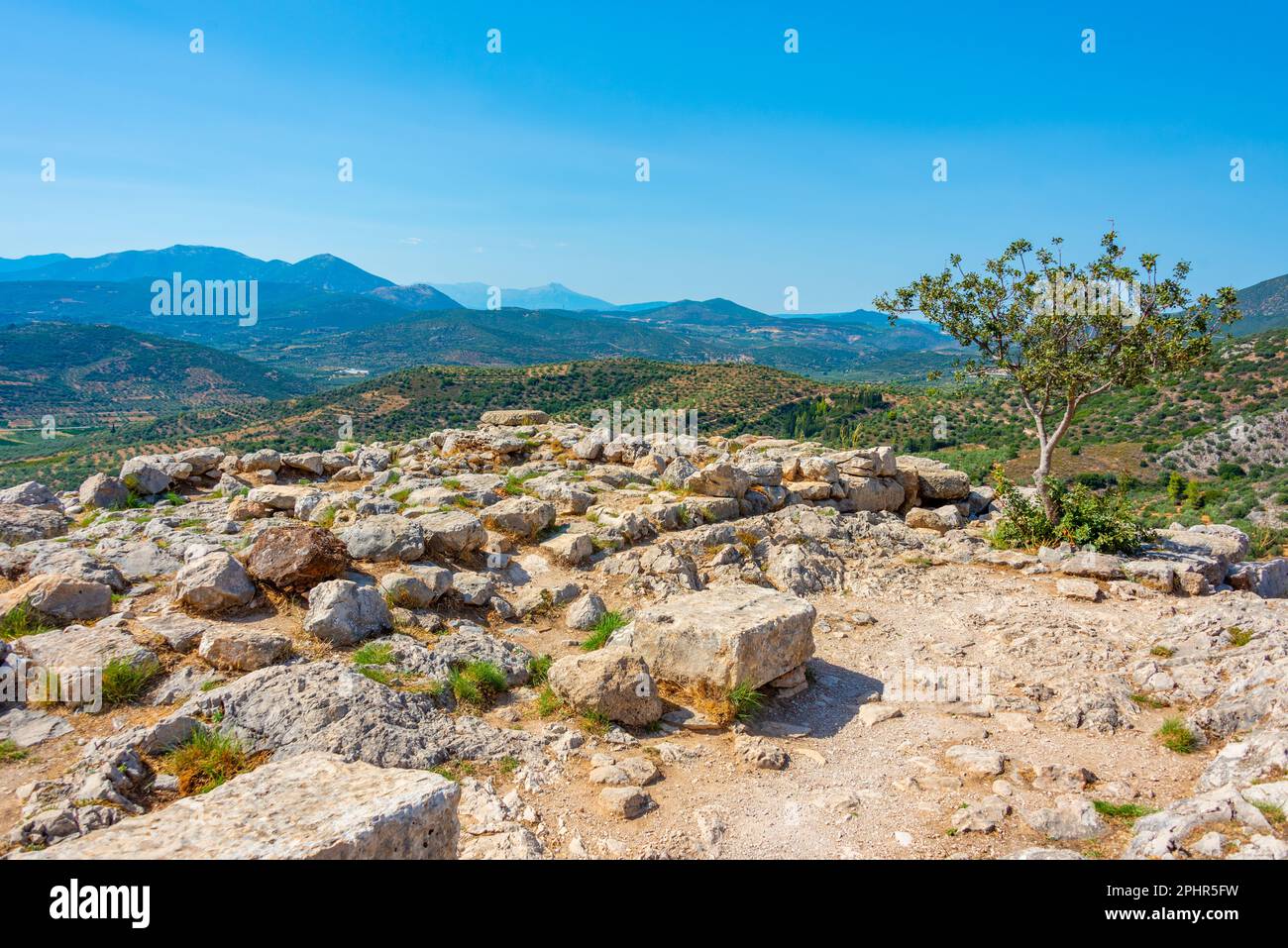 Archaeological site of Mycenae in Greece Stock Photo - Alamy