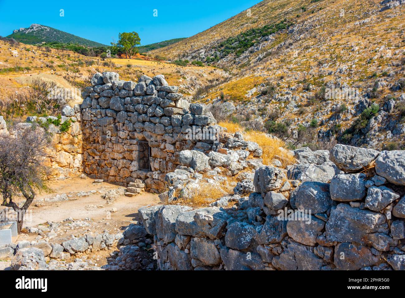 Archaeological site of Mycenae in Greece Stock Photo - Alamy