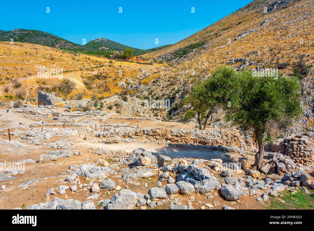 Archaeological site of Mycenae in Greece Stock Photo - Alamy