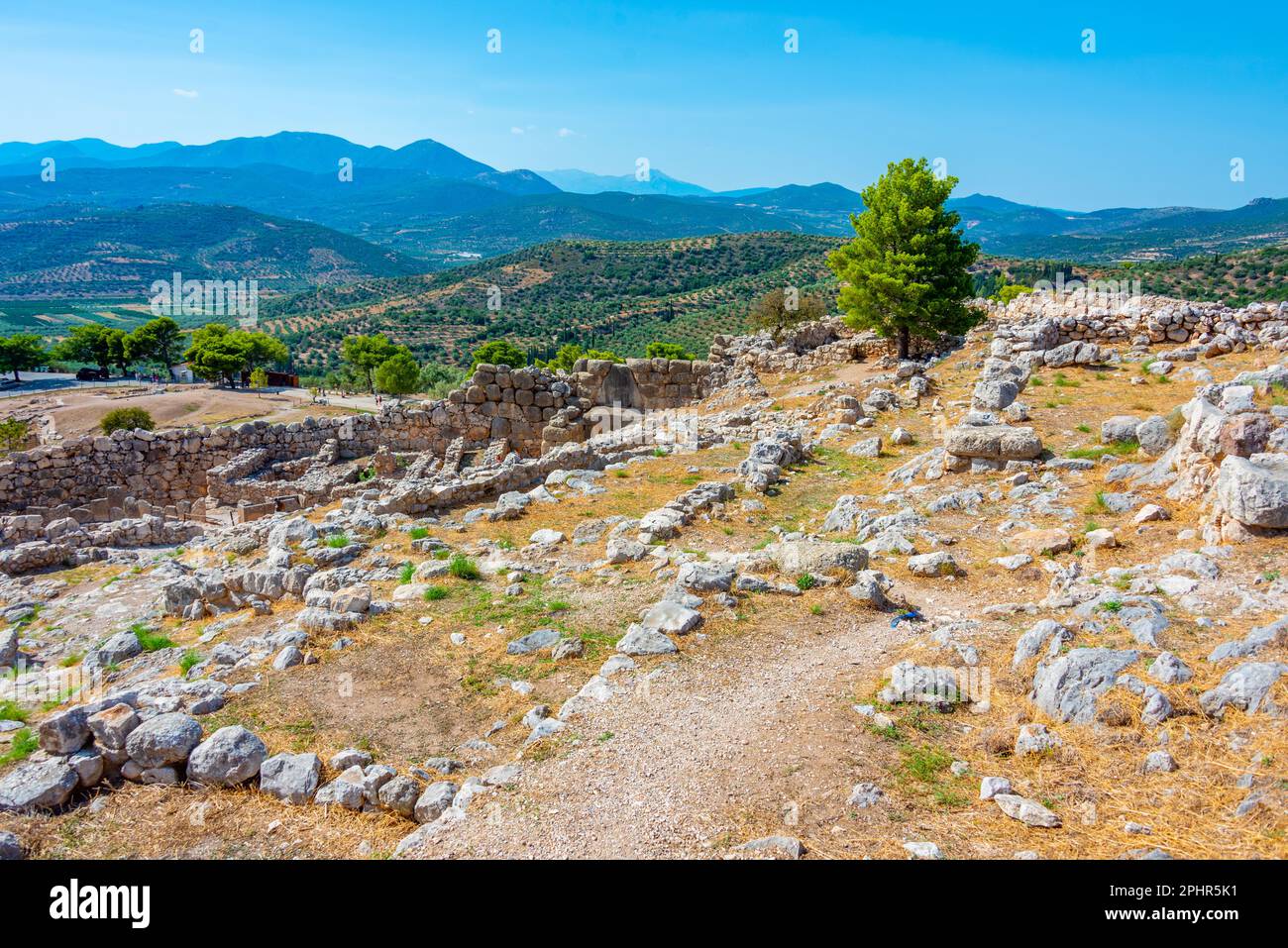 Archaeological site of Mycenae in Greece Stock Photo - Alamy
