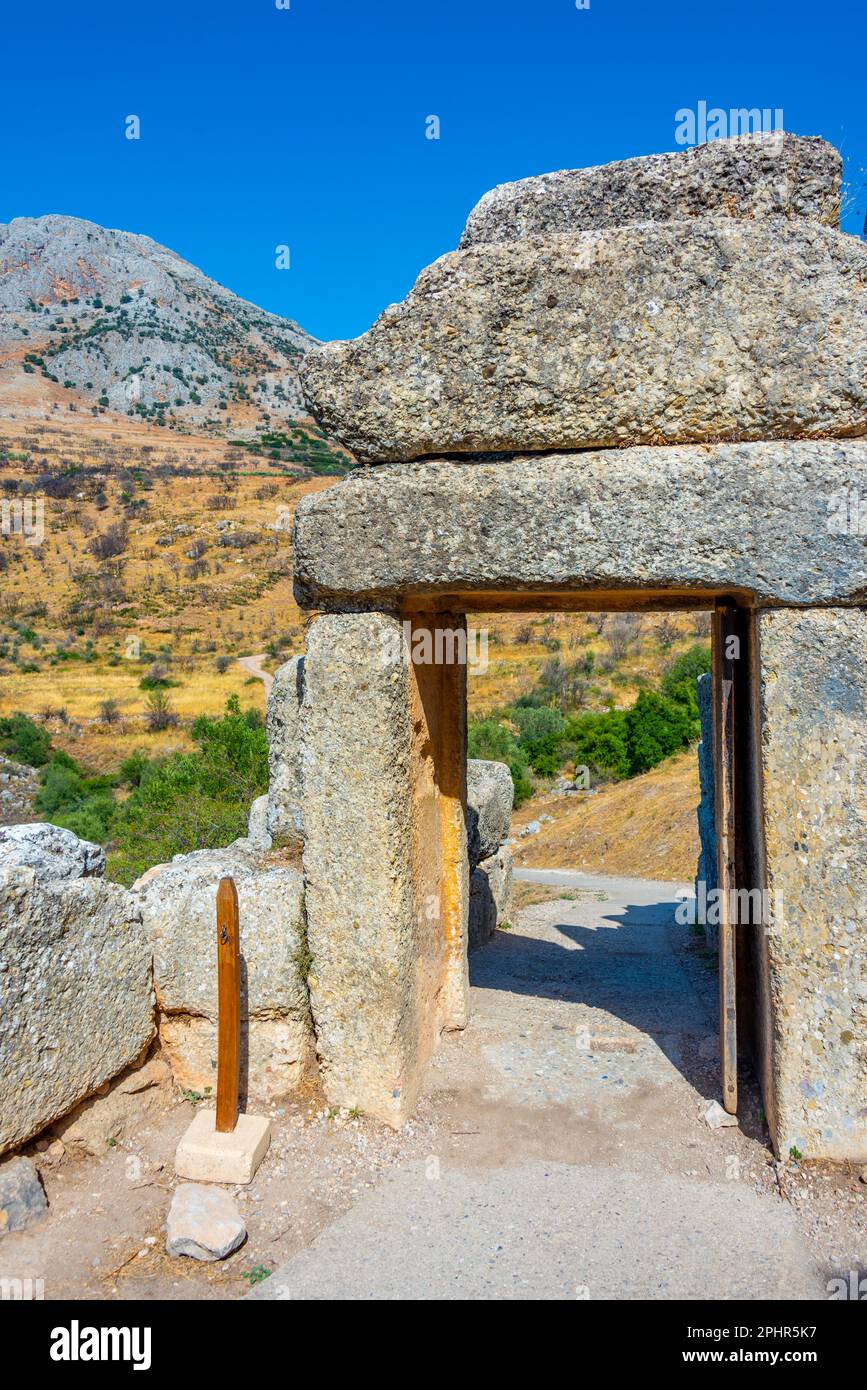Archaeological site of Mycenae in Greece Stock Photo - Alamy