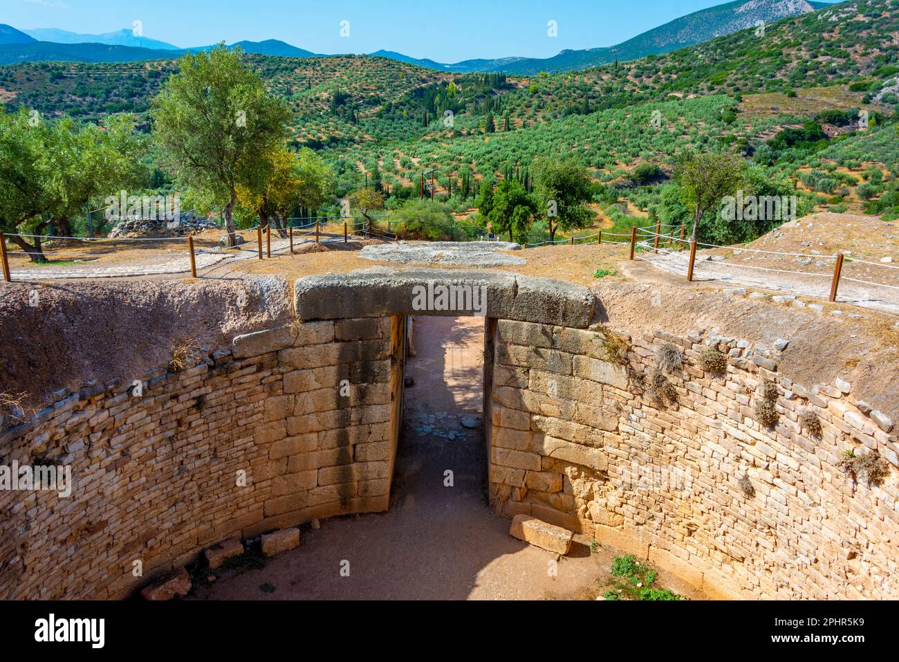 Archaeological site of Mycenae in Greece Stock Photo - Alamy