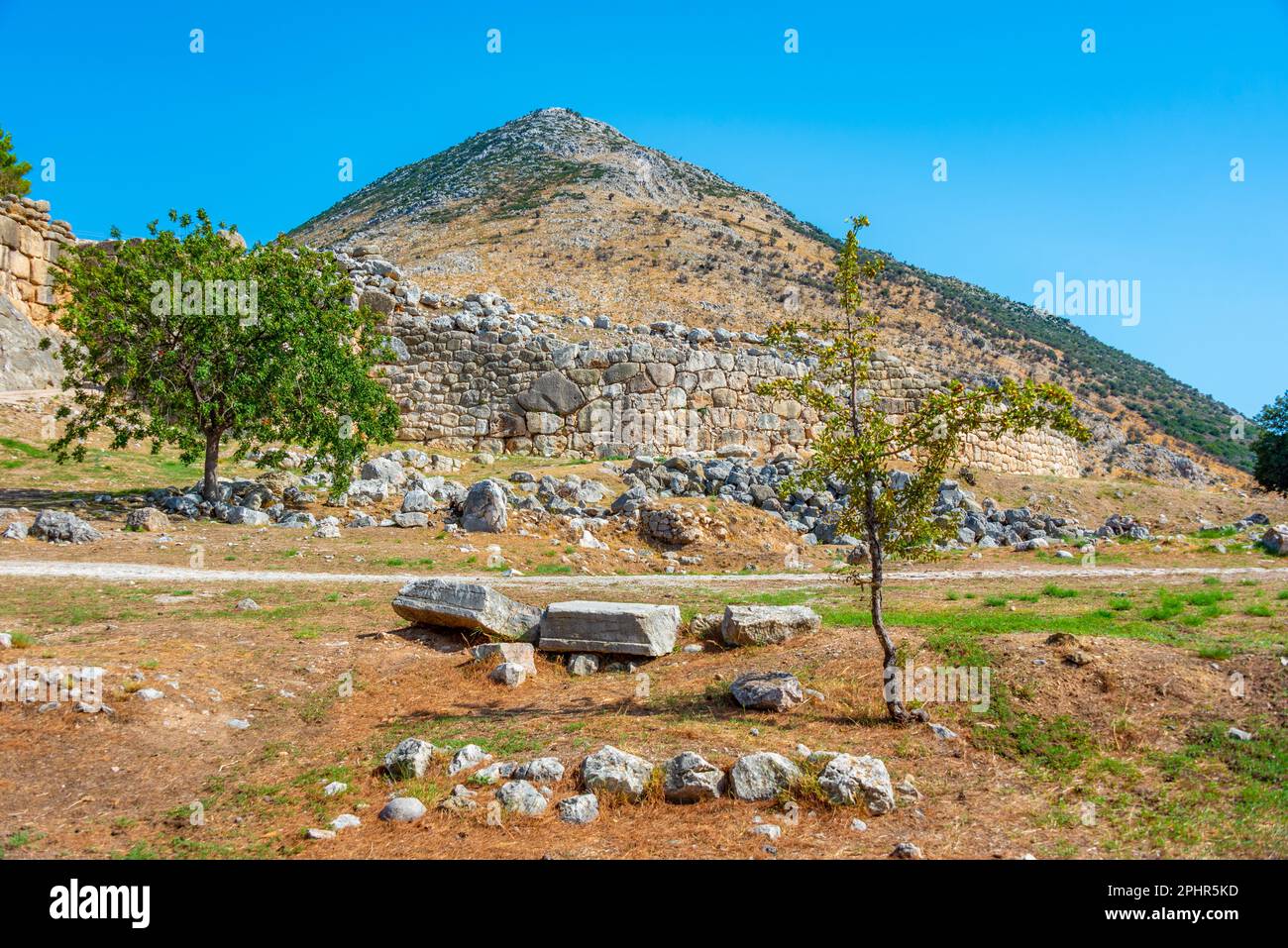 Archaeological site of Mycenae in Greece Stock Photo - Alamy