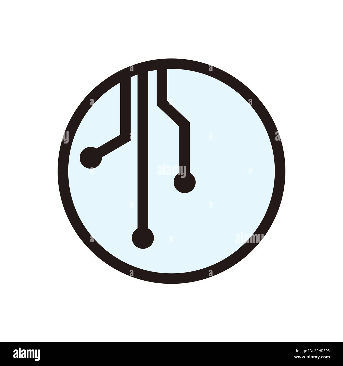 Connection electronic technology - creative logo design. Digital chip ...