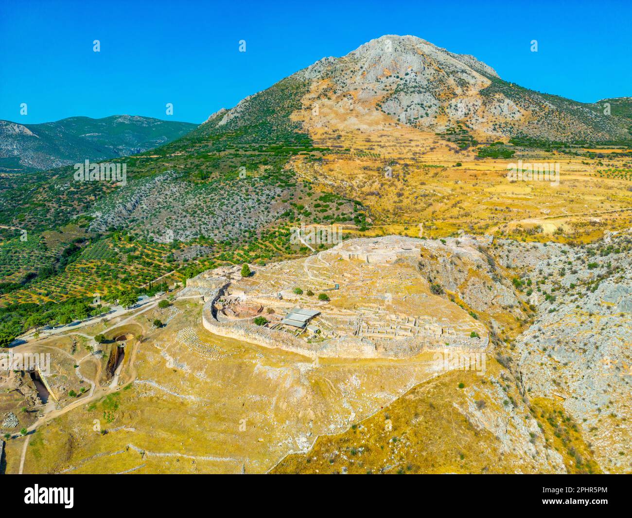 Mycenae greece aerial hi-res stock photography and images - Alamy