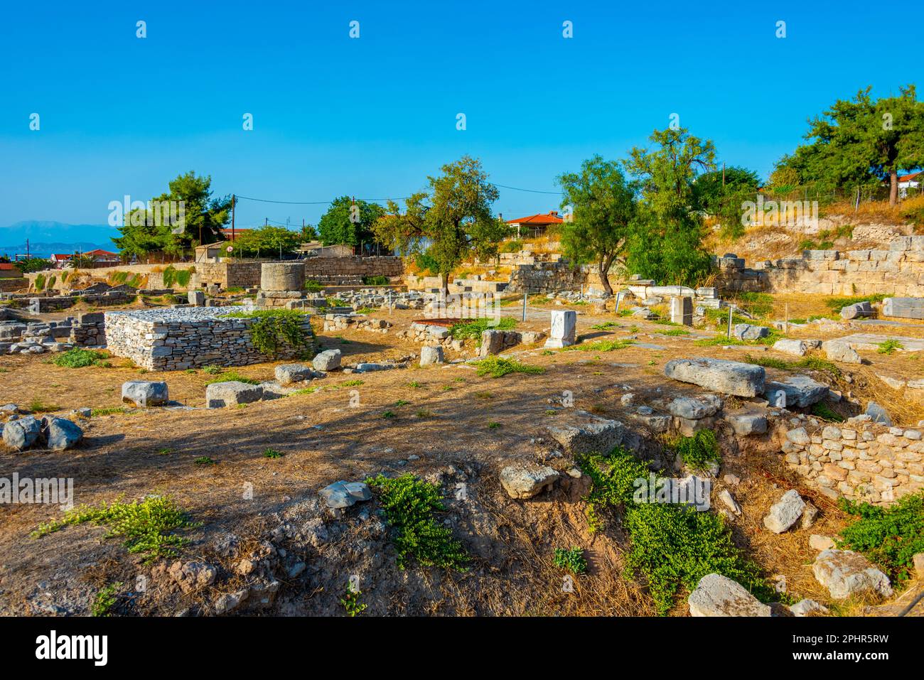 View of Ancient Corinth archaeological site in Greece Stock Photo - Alamy