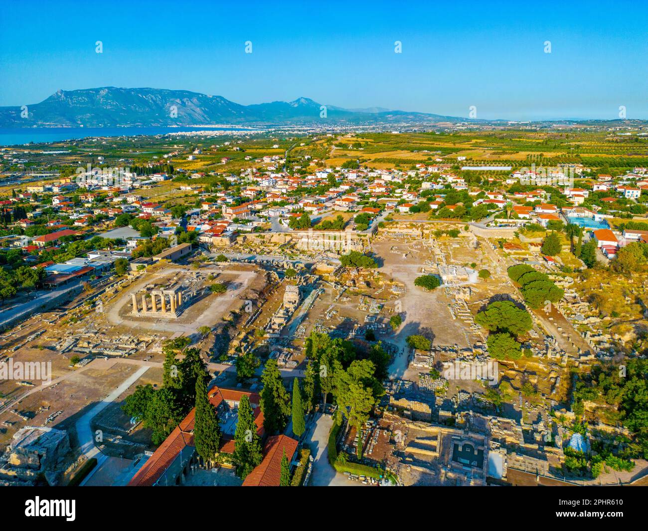 Ancient corinth aerial hi-res stock photography and images - Alamy