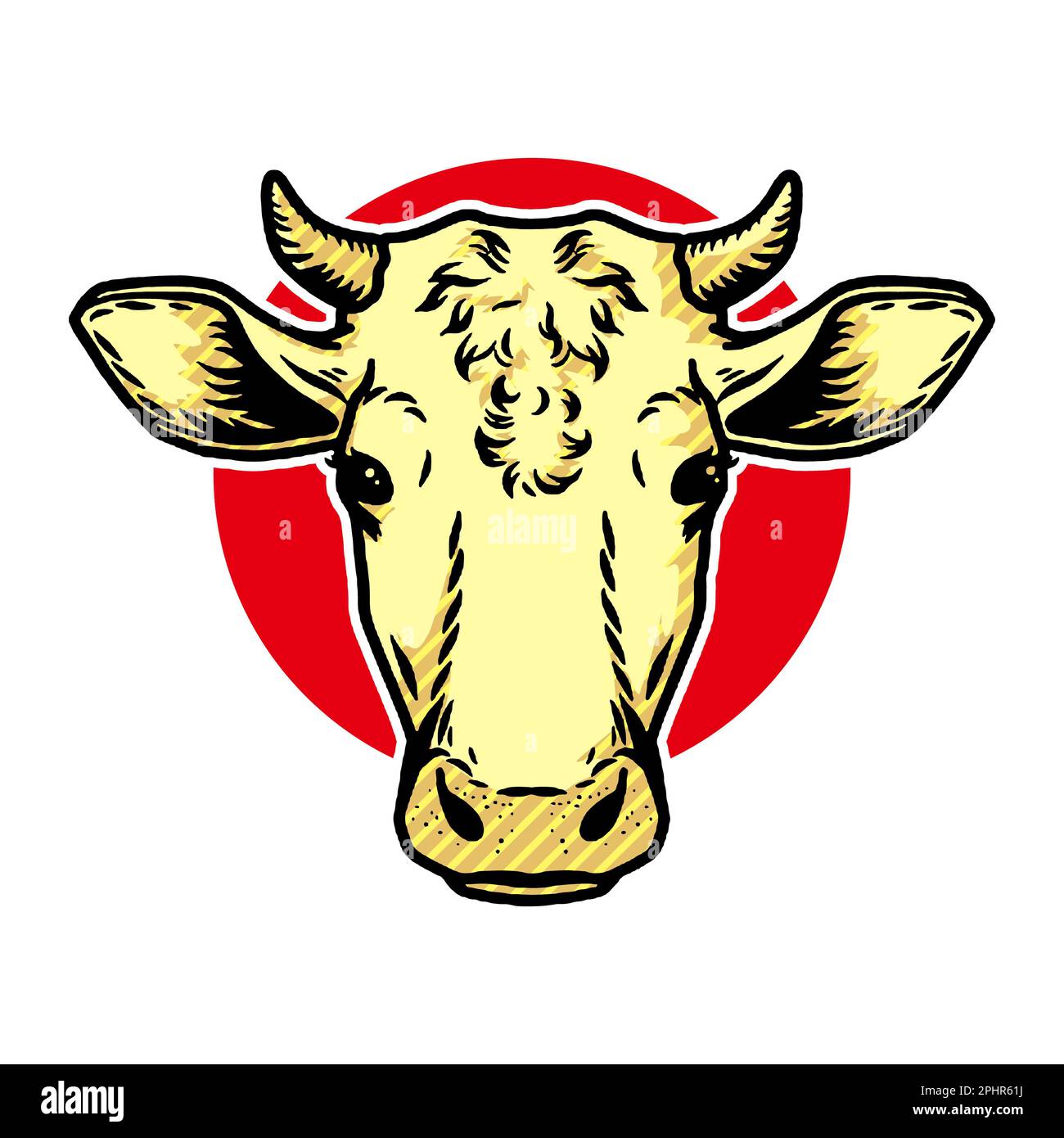 Cow head icon. Outline nand drawn illustration of cow head vector icon ... Cow head icon. Outline nand drawn illustration of cow head vector icon ...