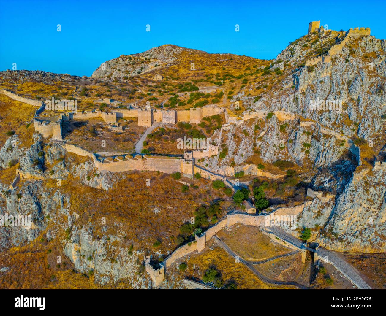 Acrocorinth castle hi-res stock photography and images - Alamy