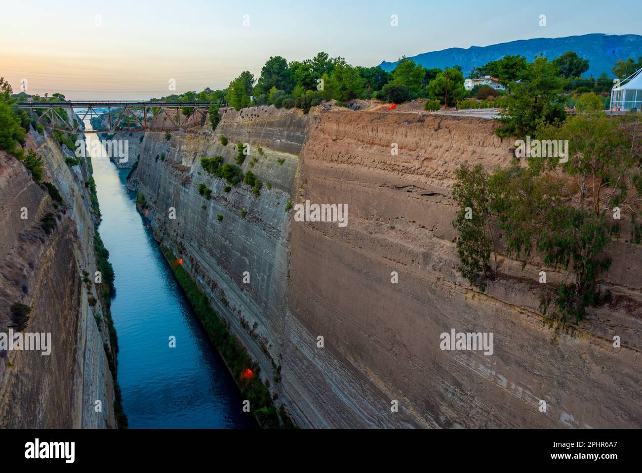 Corinth canal sunset hi-res stock photography and images - Alamy
