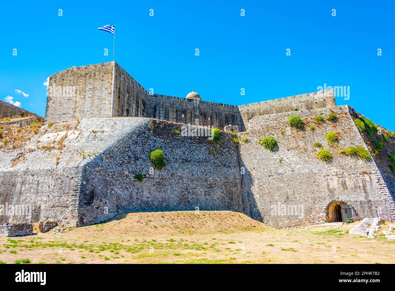 Neo Frourio fortress in Greek island Corfu Stock Photo - Alamy