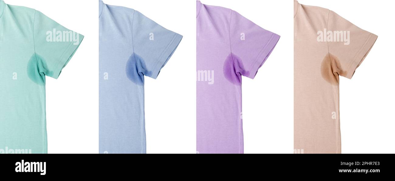 Wet Armpit on Blue Shirt, Sweaty Arm Pit, Armpits Problem, Wet Underarm ...