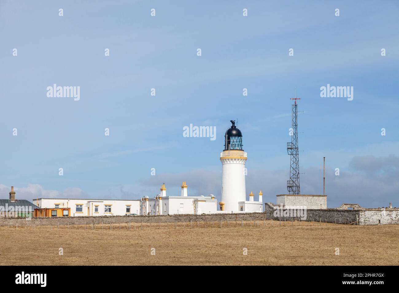 The Noss Head Lighthouse is an active 19th-century lighthouse near Wick ...