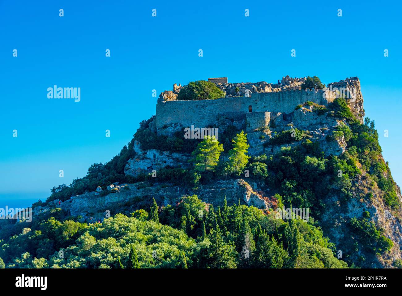 Angelokastro castle at Greek island Corfu Stock Photo - Alamy