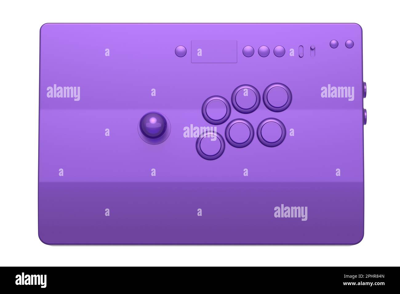 Vintage arcade stick with joystick and tournament-grade buttons with ...