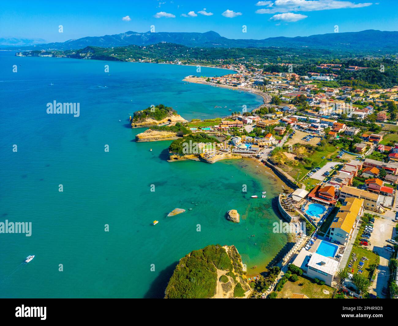 Panorama of the Canal d'amour at Greek town Sidari Stock Photo - Alamy